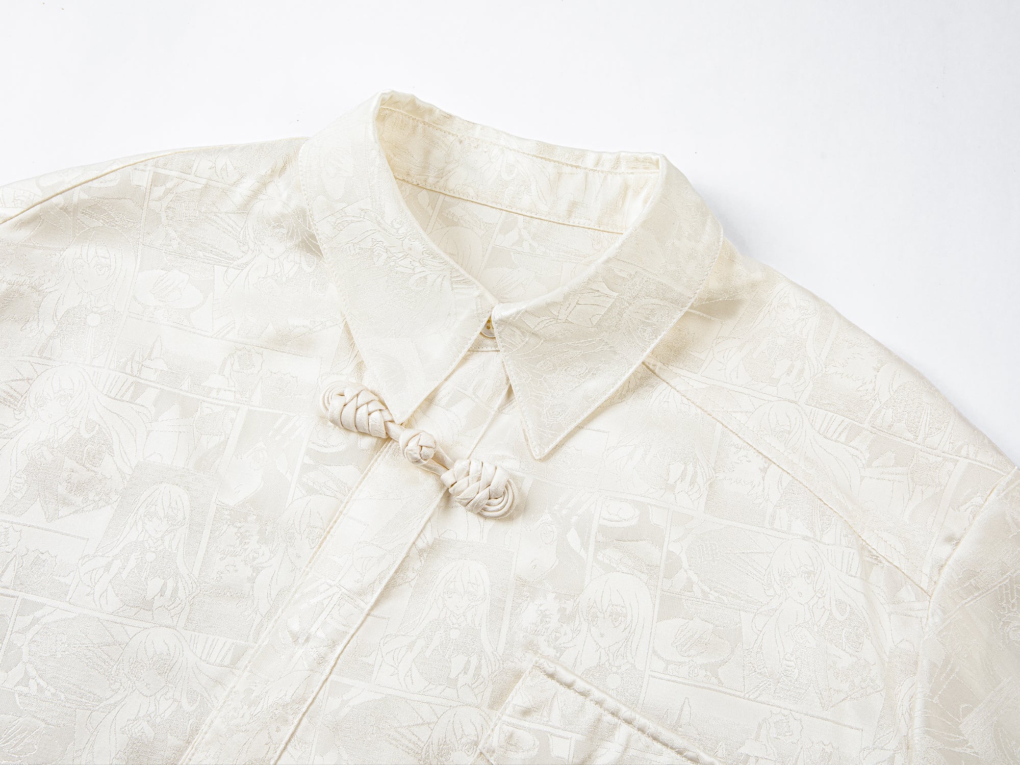Jacquard New Chinese-style button-up shirt – UOOYAA